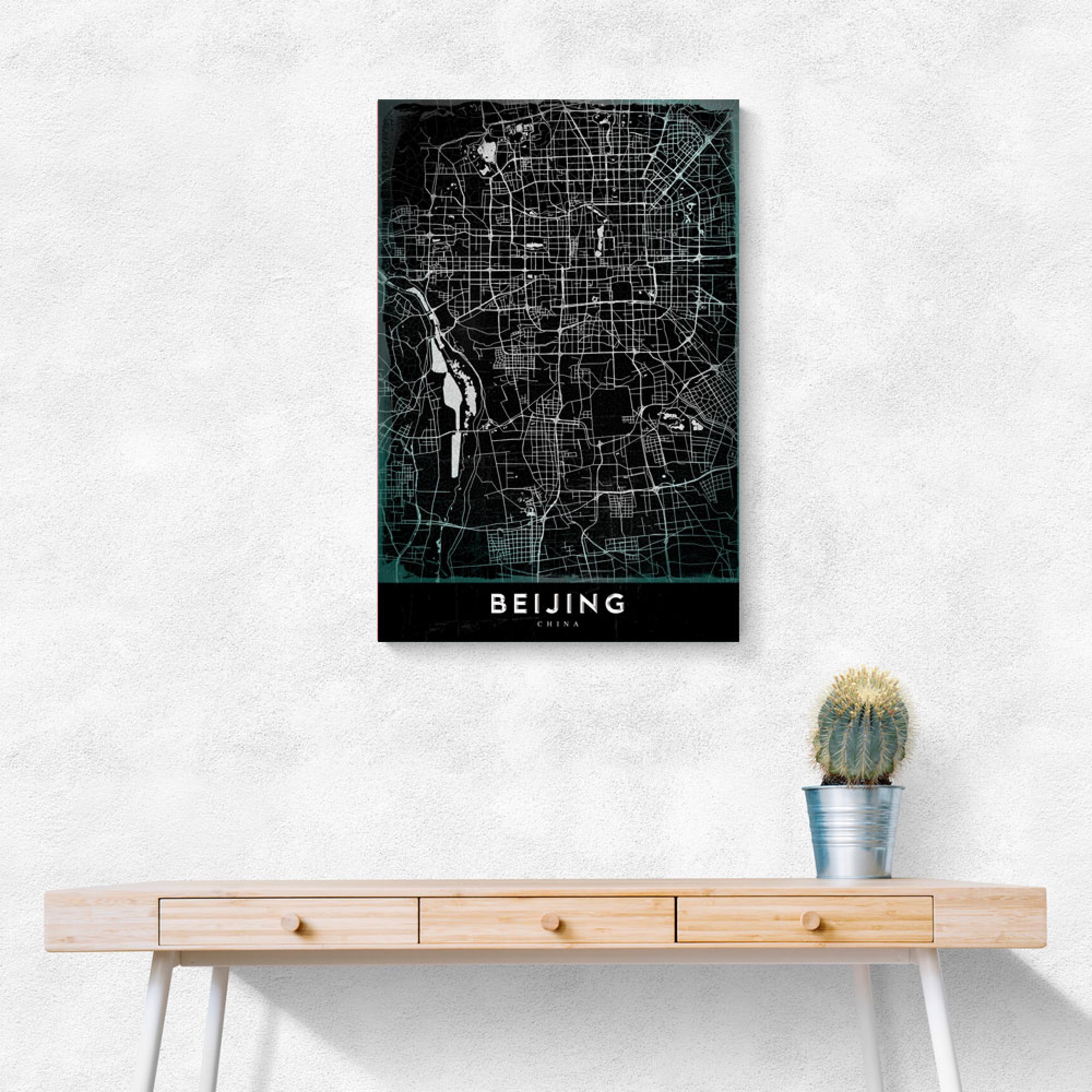 Beijing Map Wall Art