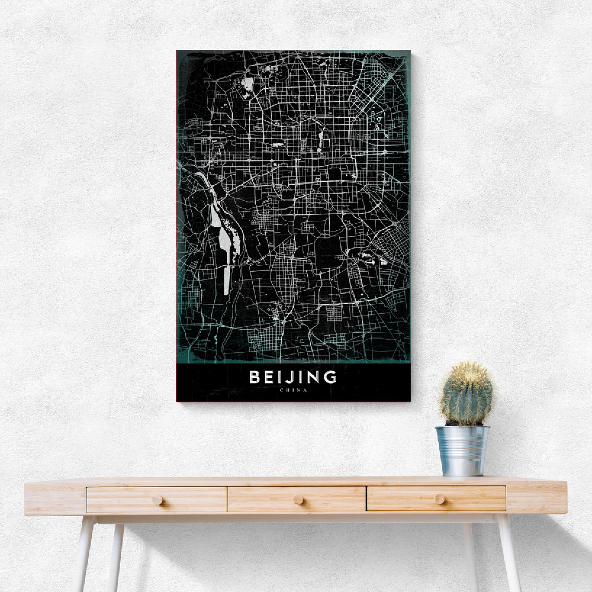Beijing Map Wall Art