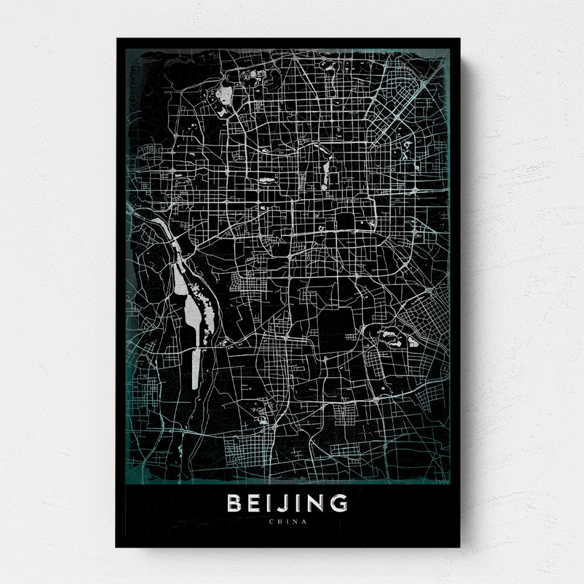 Beijing Map Wall Art
