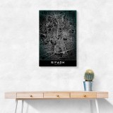 Riyadh Map Wall Art