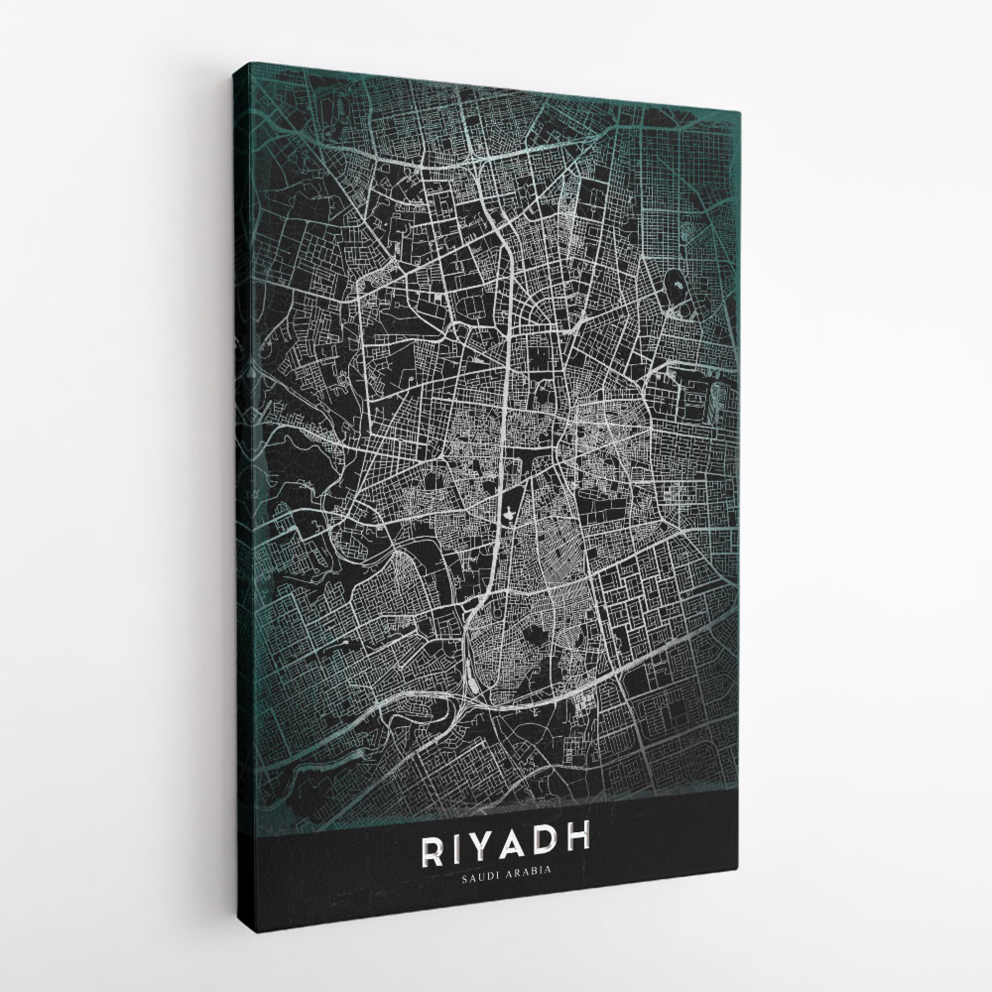 Riyadh Map Wall Art