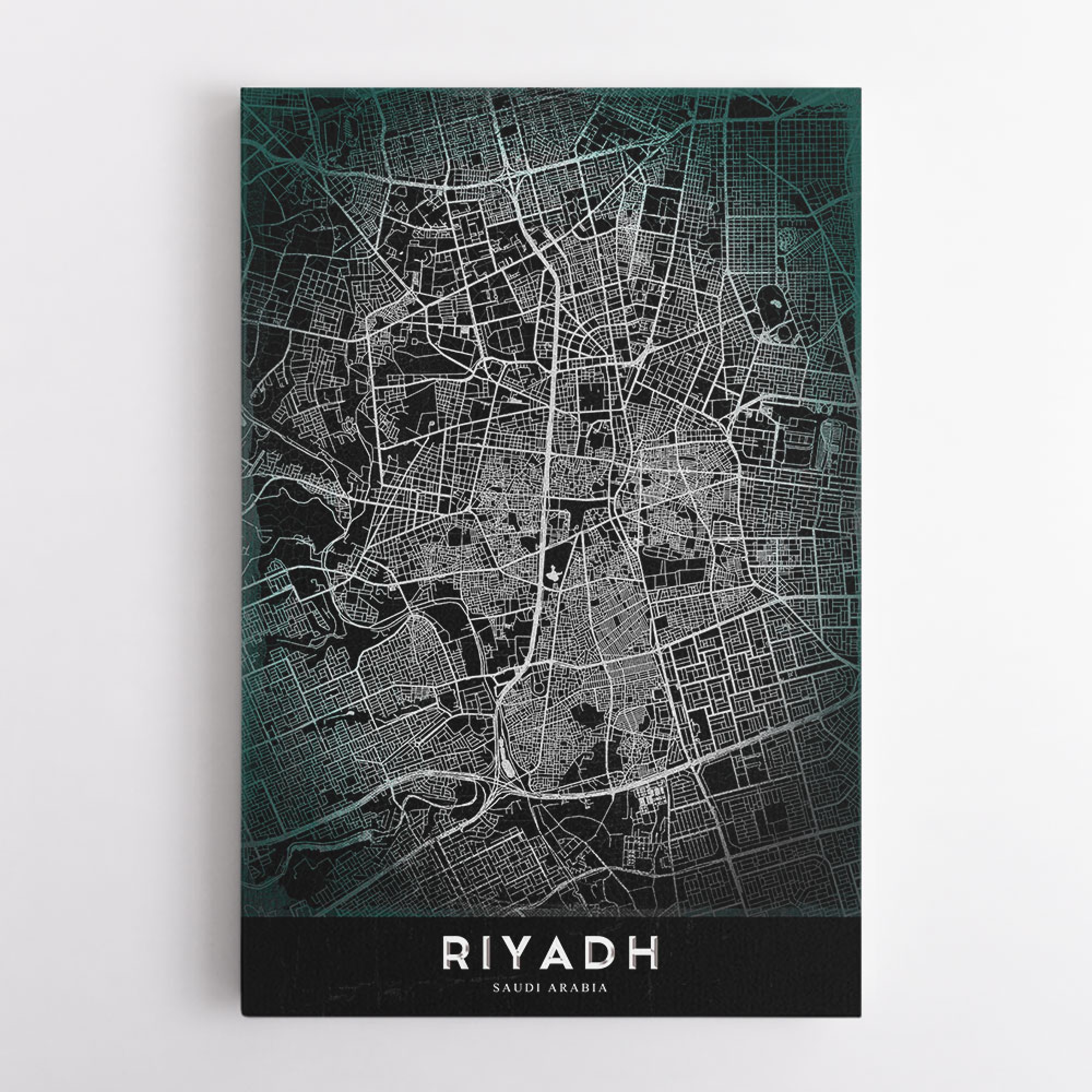 Riyadh Map Wall Art