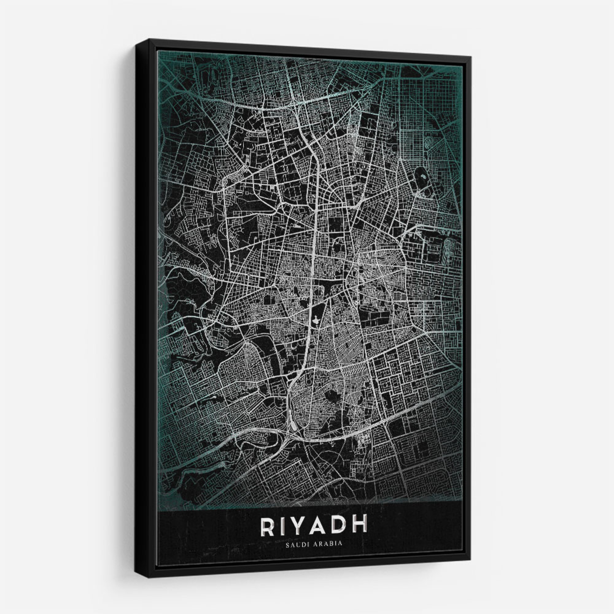 Riyadh Map Wall Art
