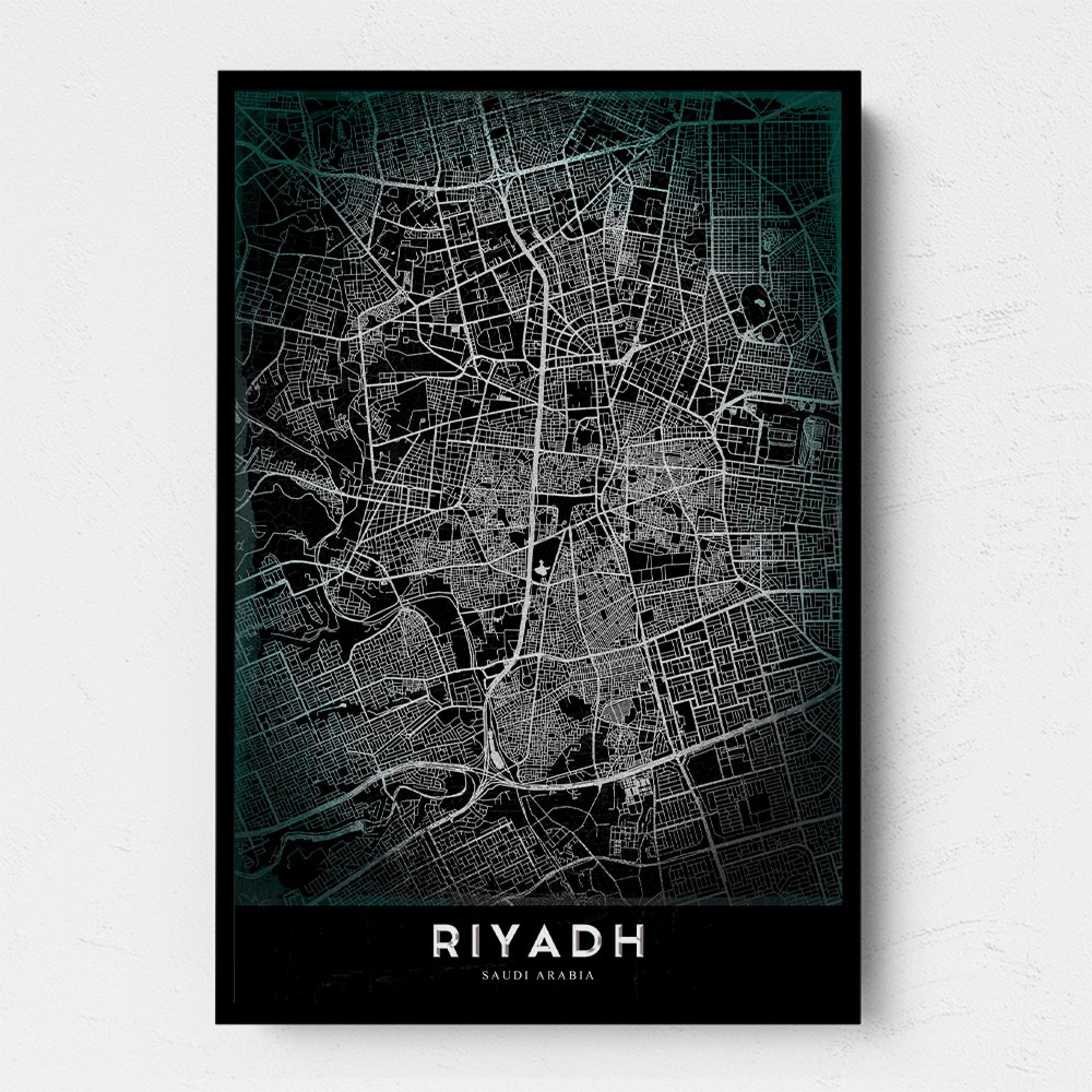 Riyadh Map Wall Art