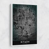 Riyadh Map Wall Art