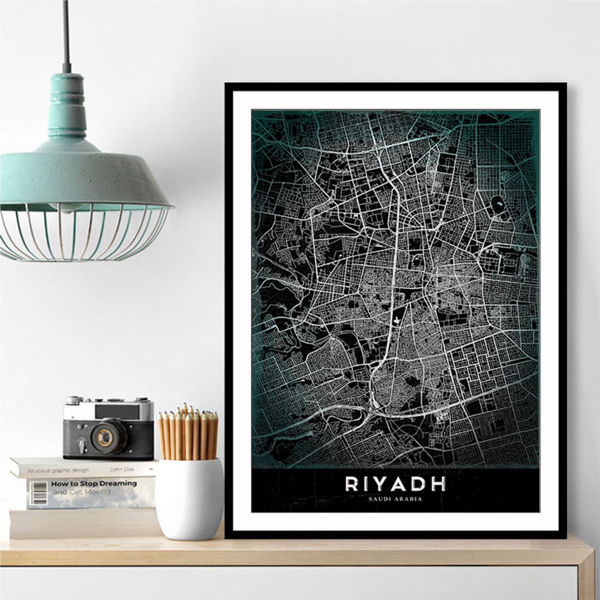 Riyadh Map Wall Art