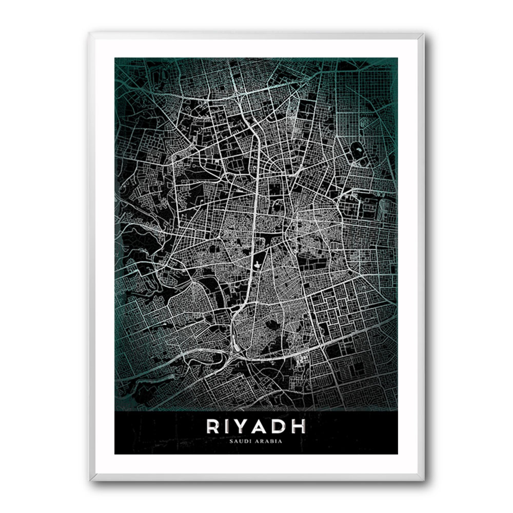Riyadh Map Wall Art