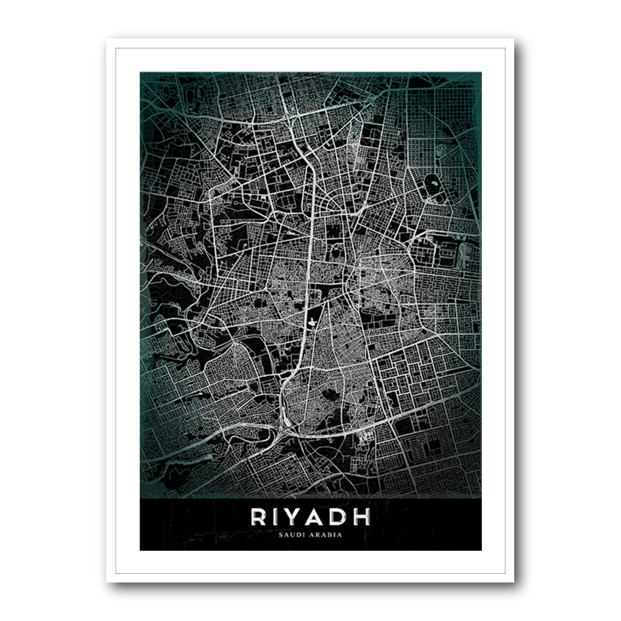 Riyadh Map Wall Art