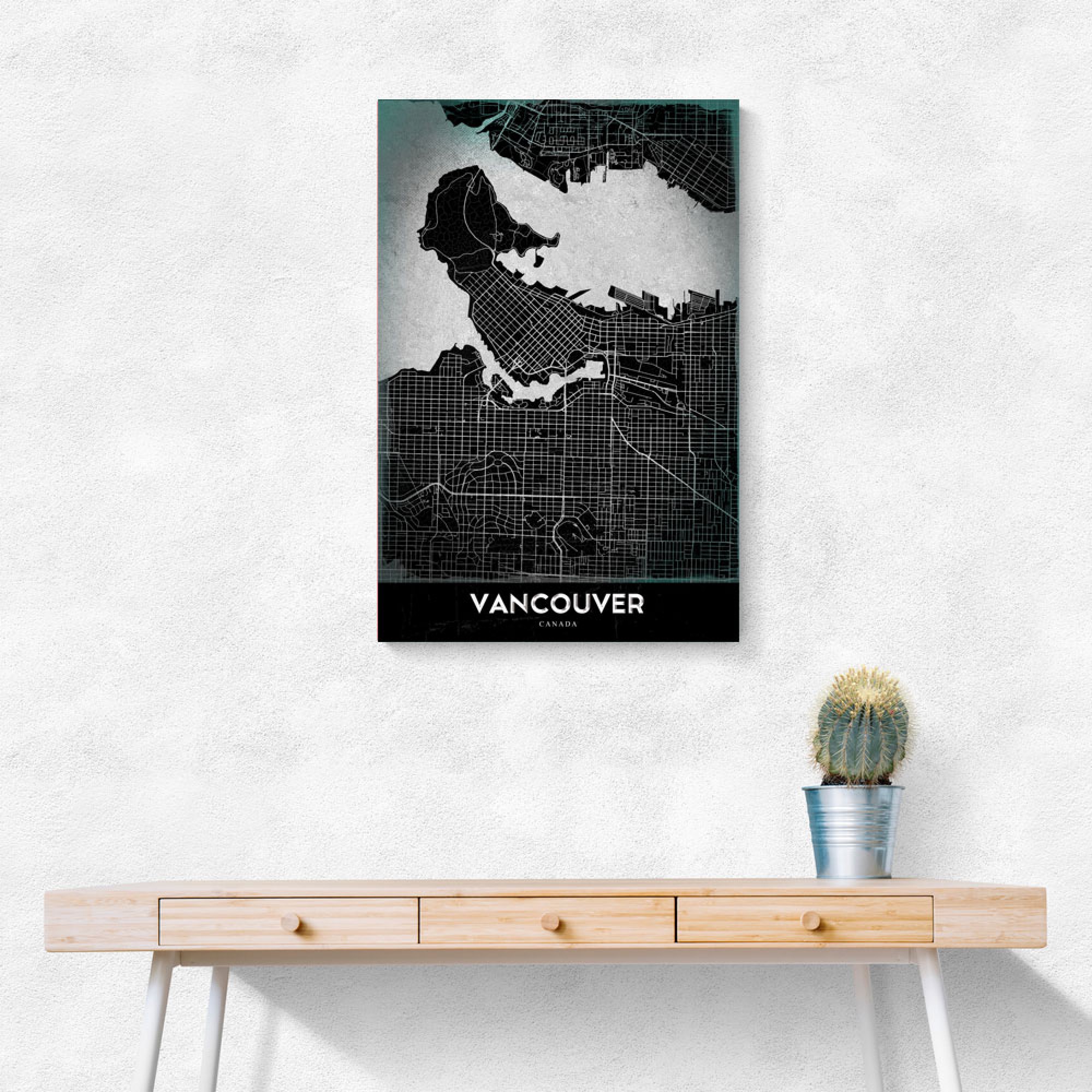 Vancouver Map Wall Art