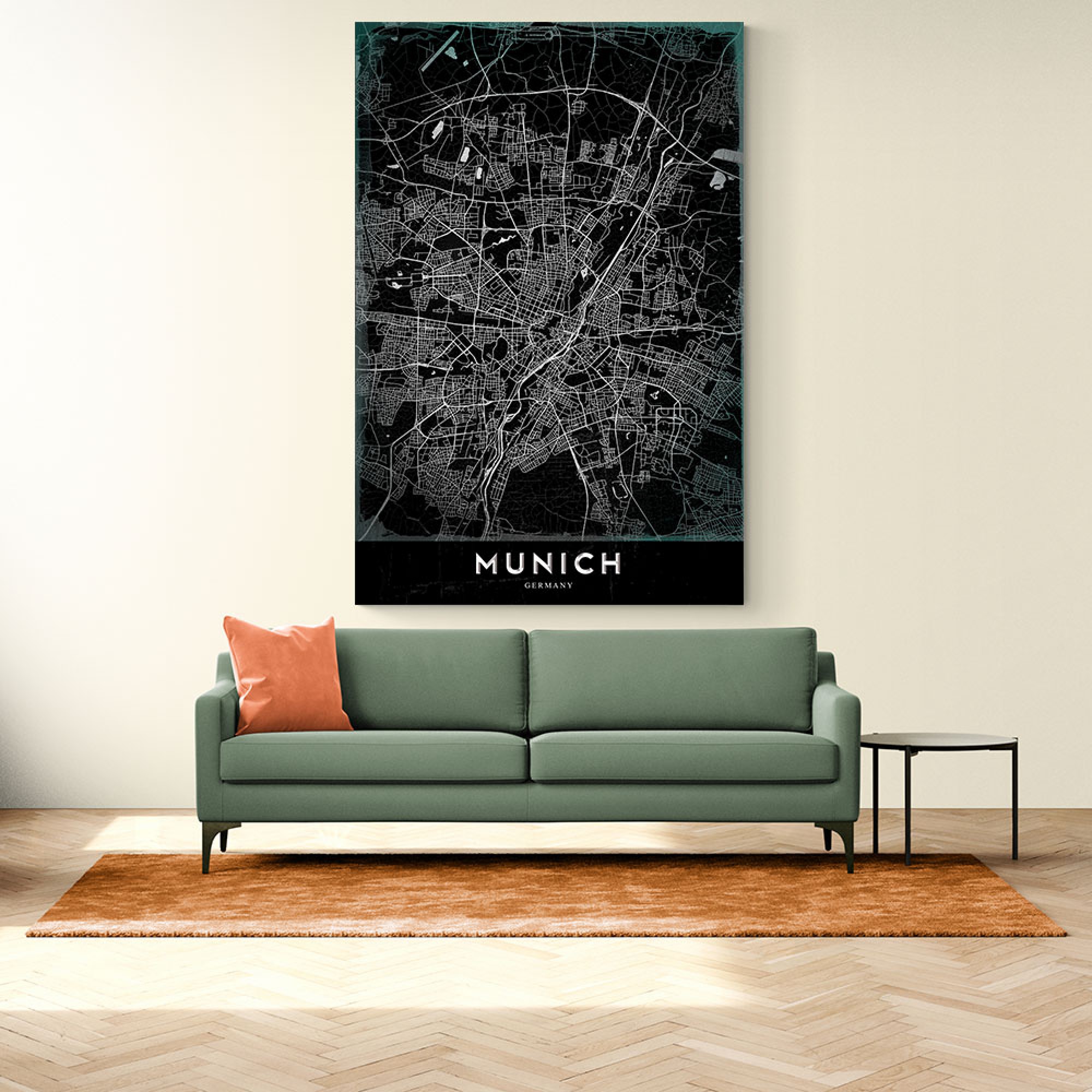 Munich Map Wall Art