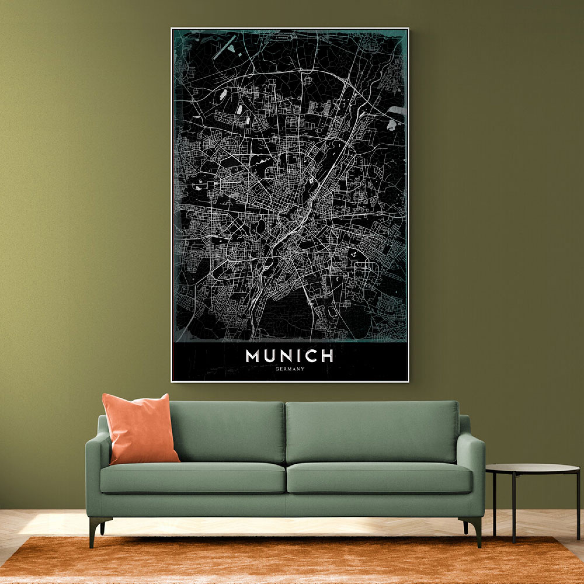 Munich Map Wall Art