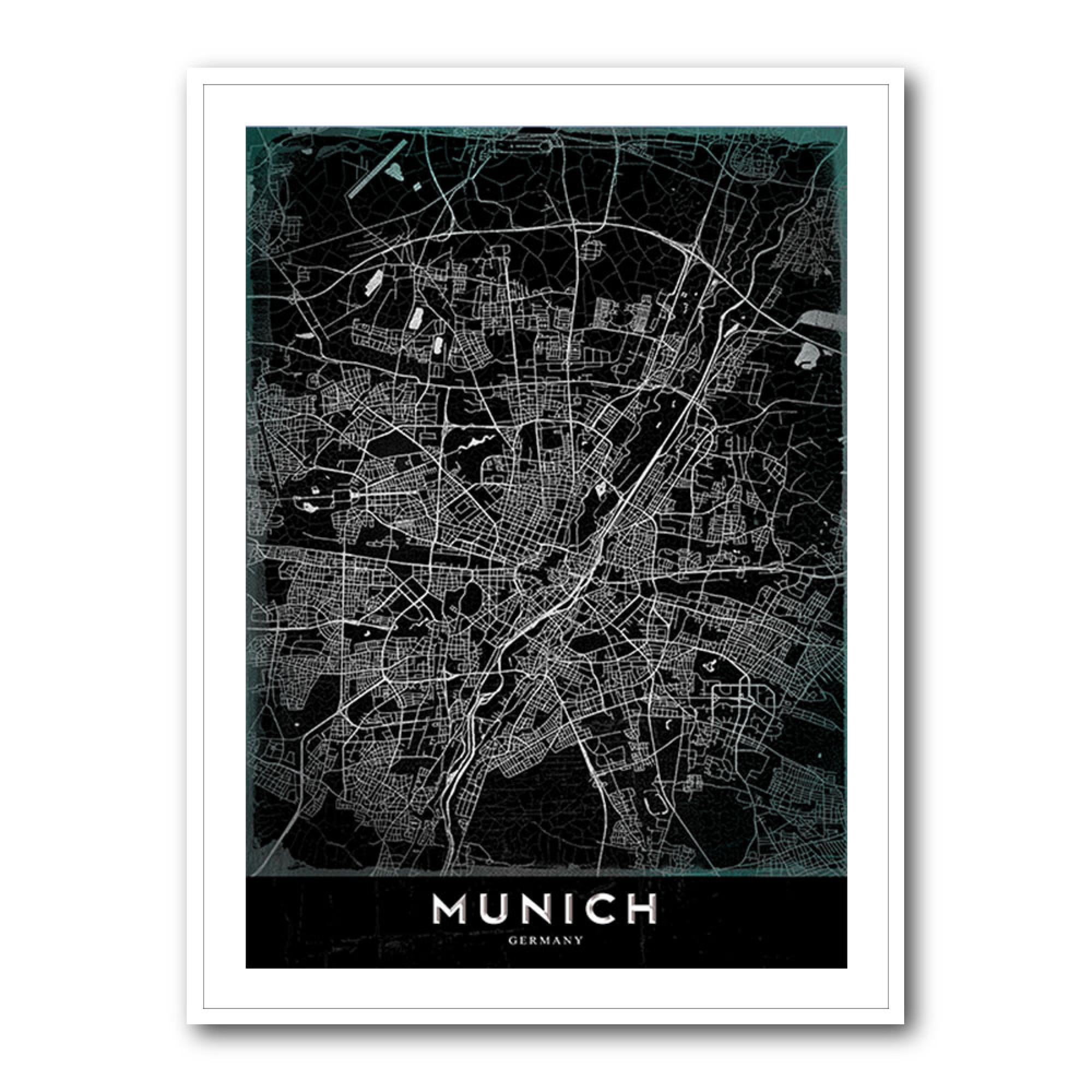 Munich Map Wall Art
