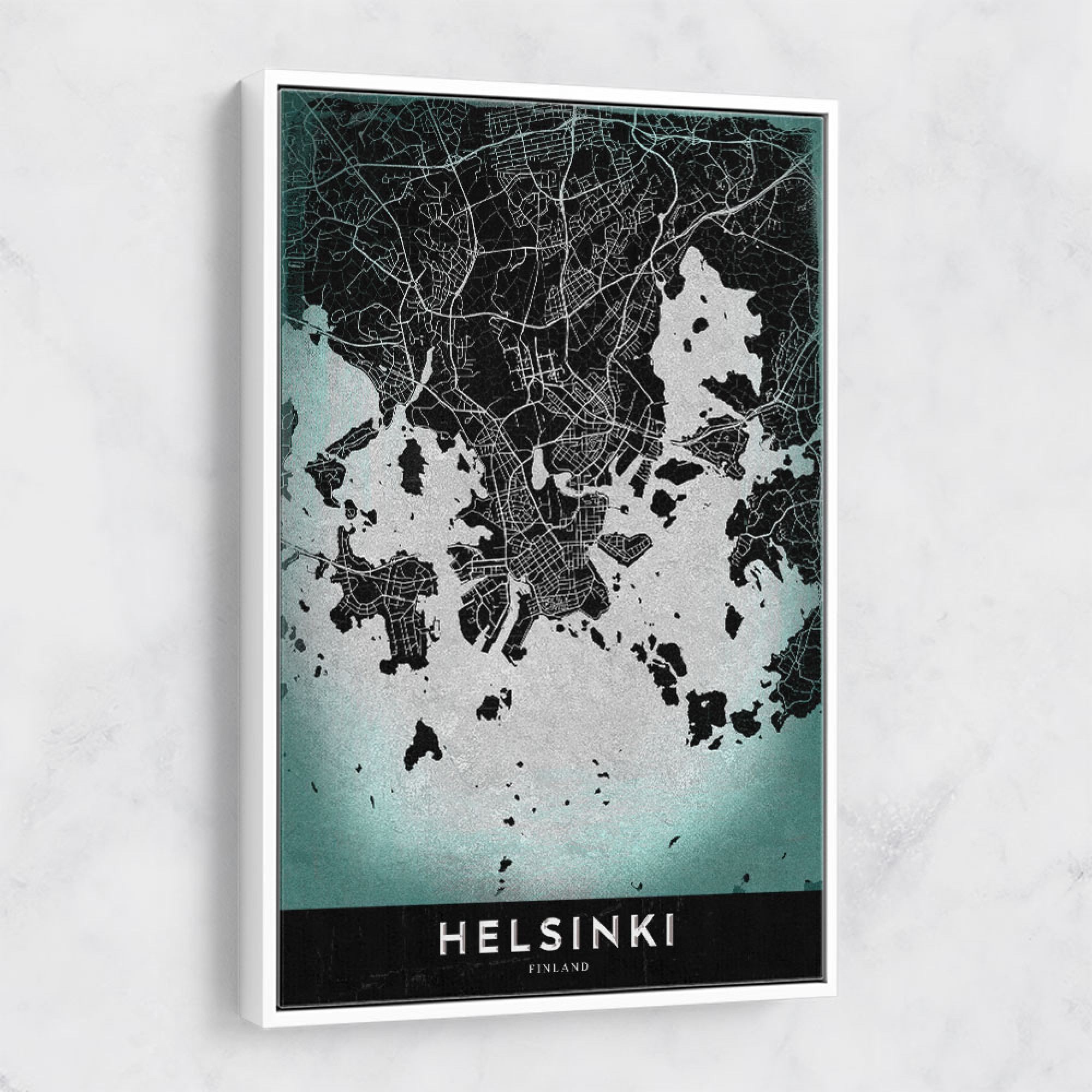 Helsinki Map Wall Art