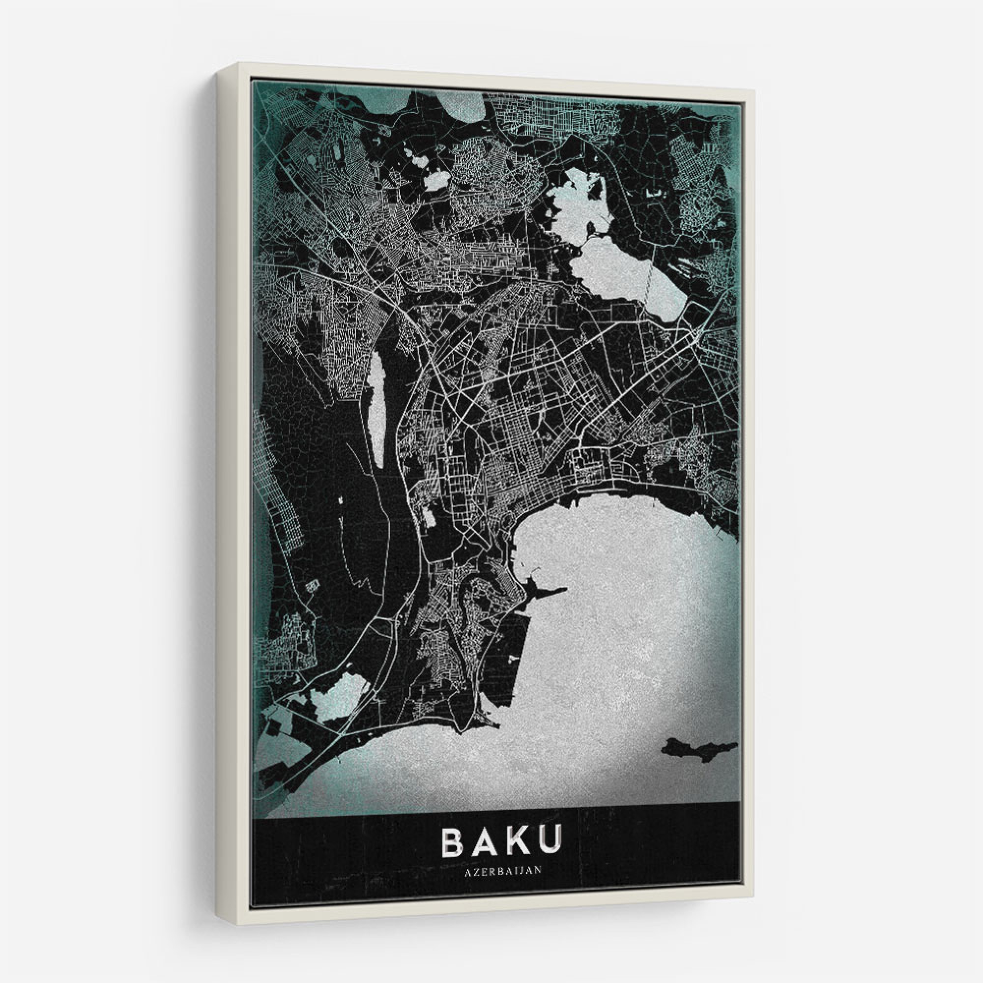 Baku Map Wall Art