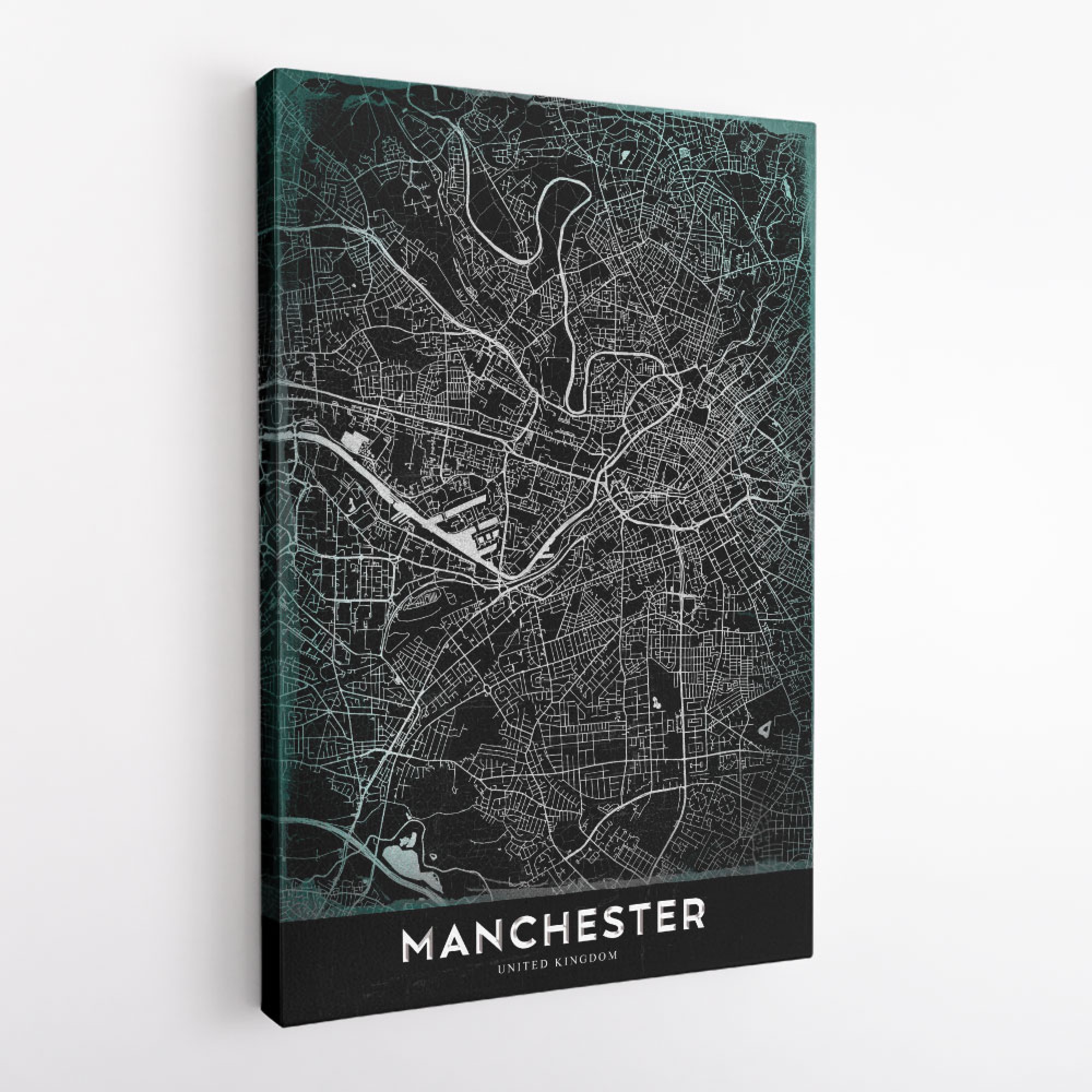 Manchester Map Wall Art