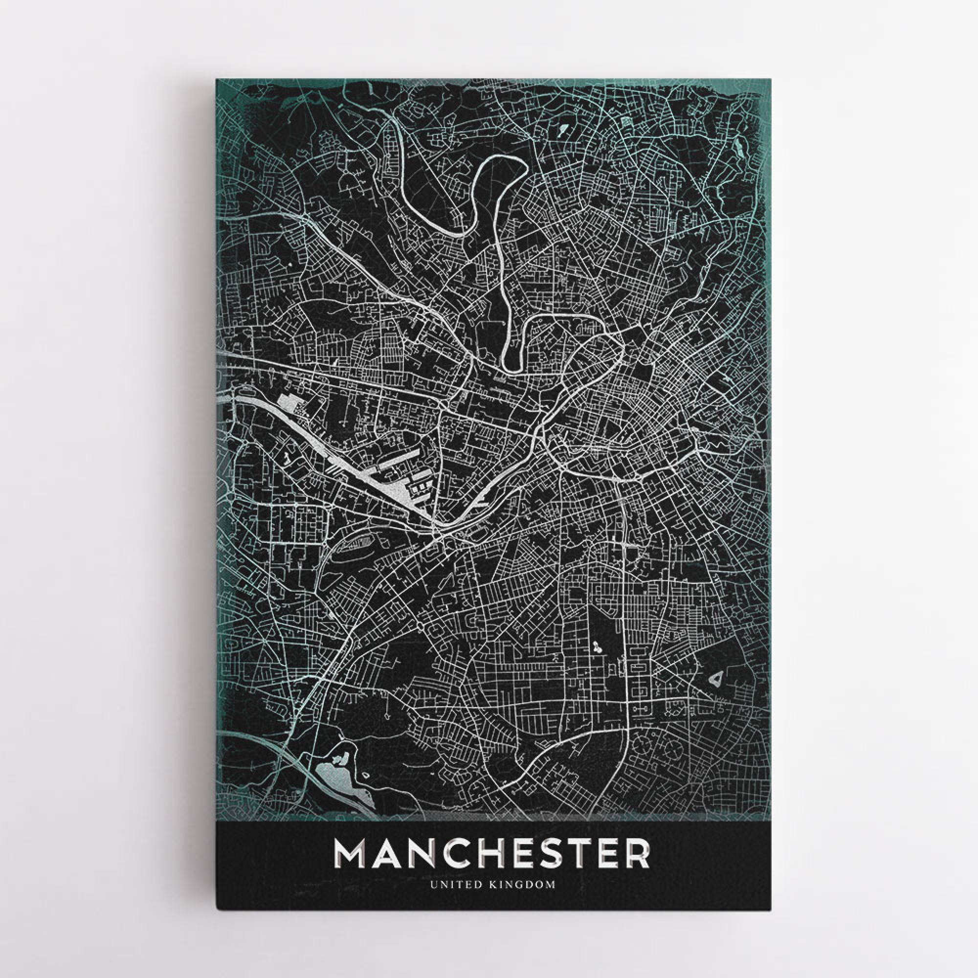 Manchester Map Wall Art