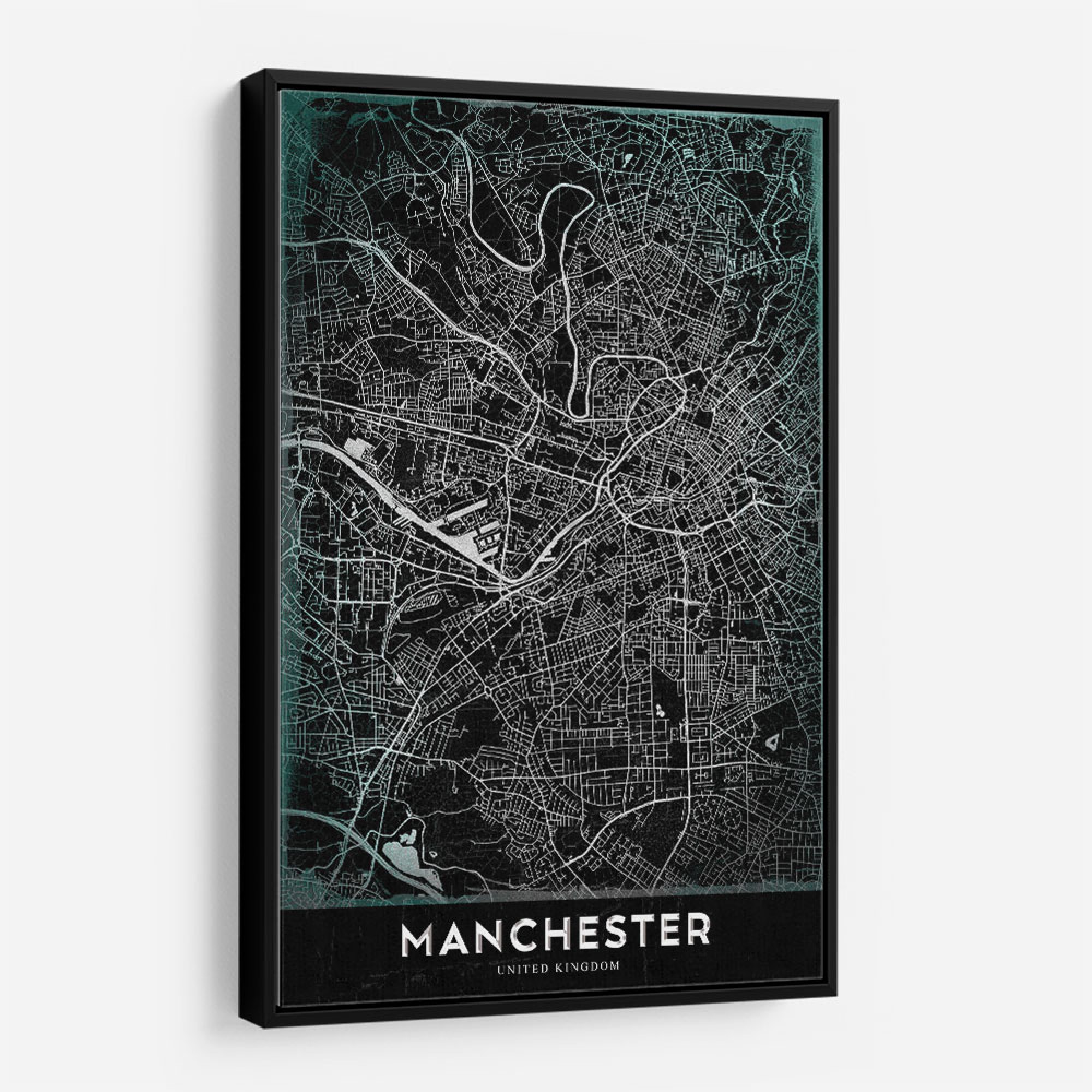 Manchester Map Wall Art