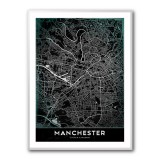 Manchester Map Wall Art