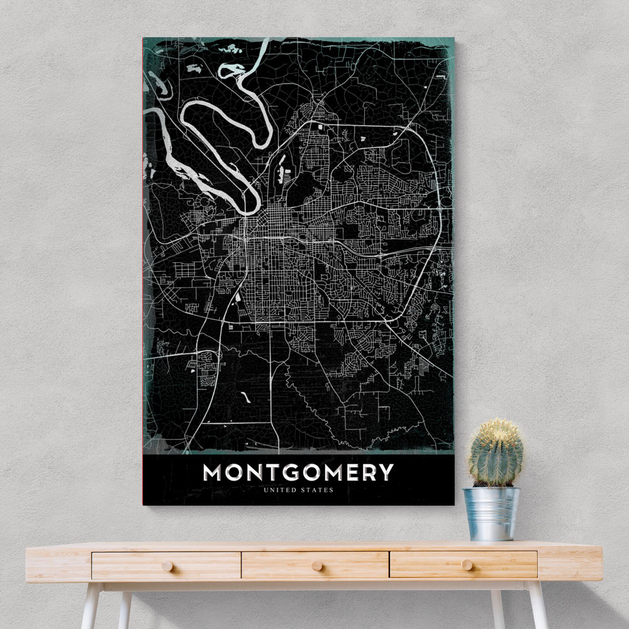 Montgomery Map Wall Art