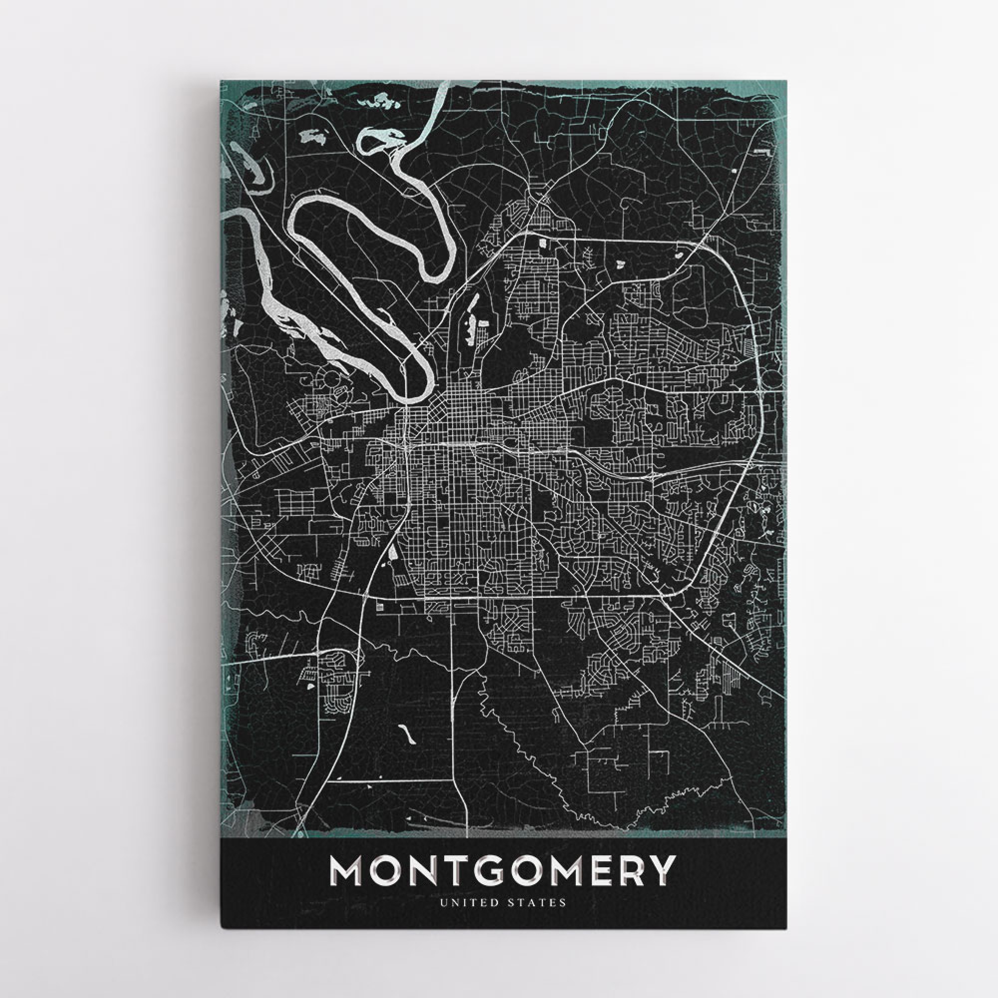 Montgomery Map Wall Art