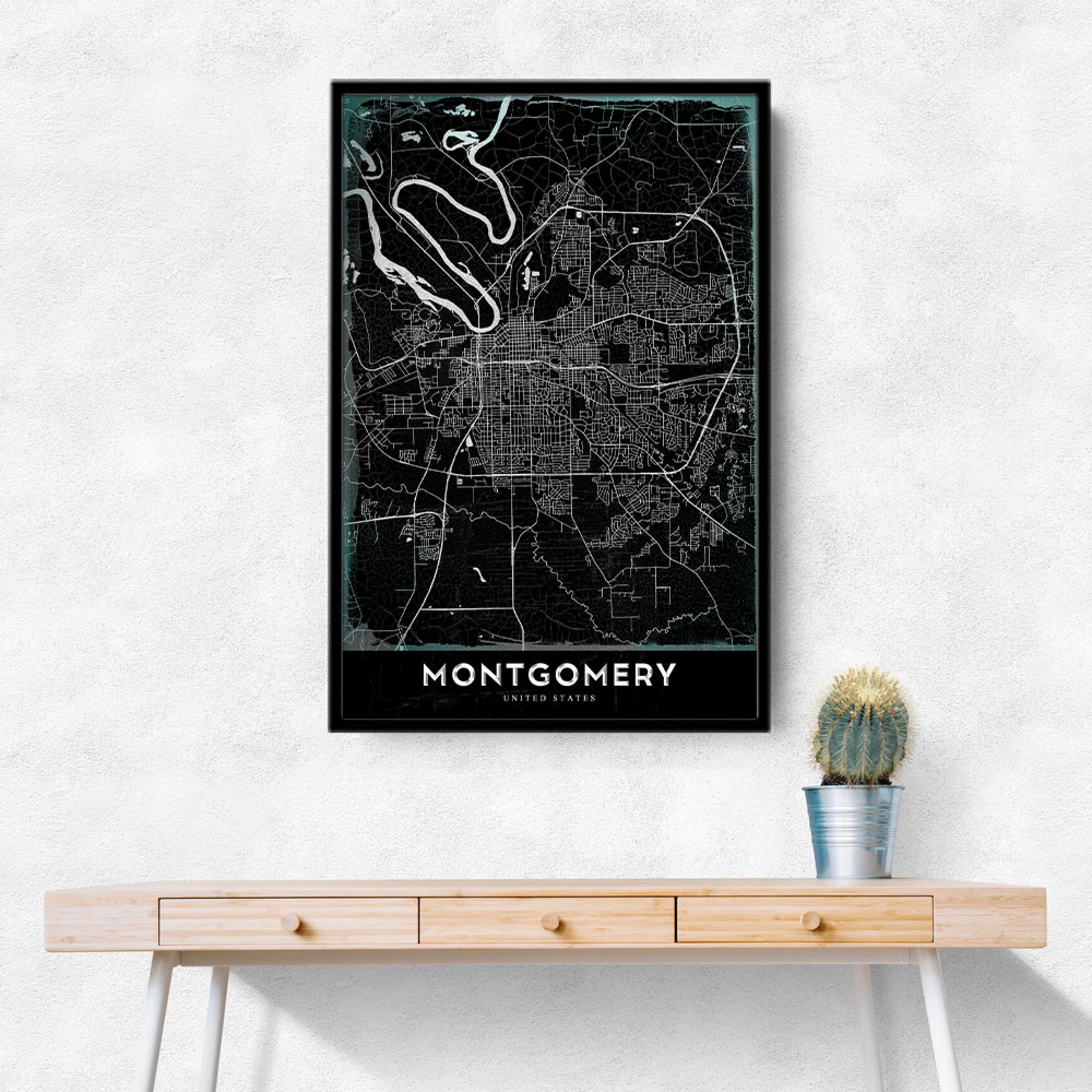 Montgomery Map Wall Art