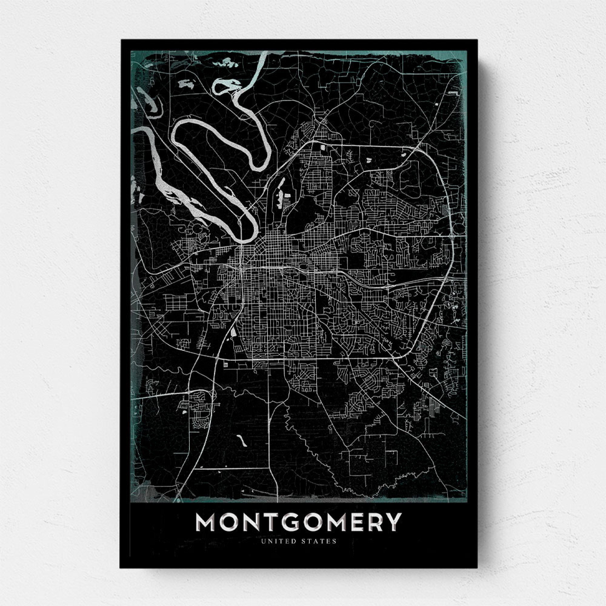 Montgomery Map Wall Art