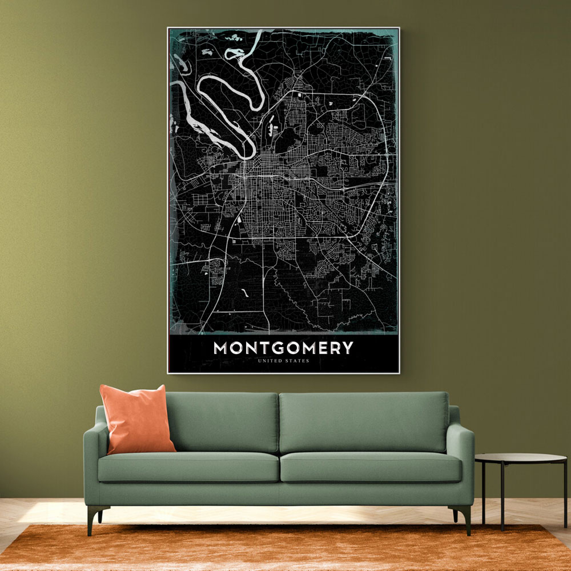 Montgomery Map Wall Art
