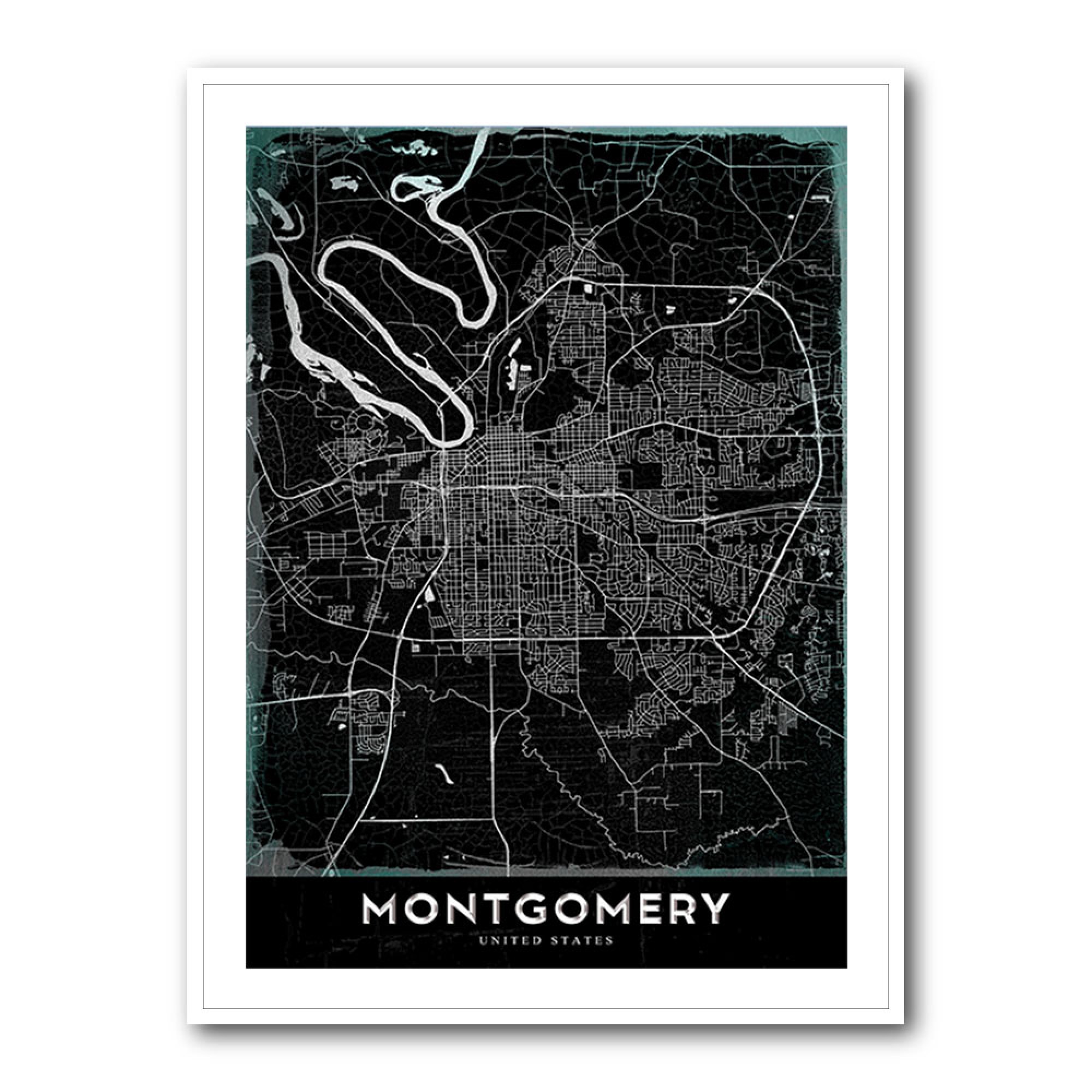 Montgomery Map Wall Art