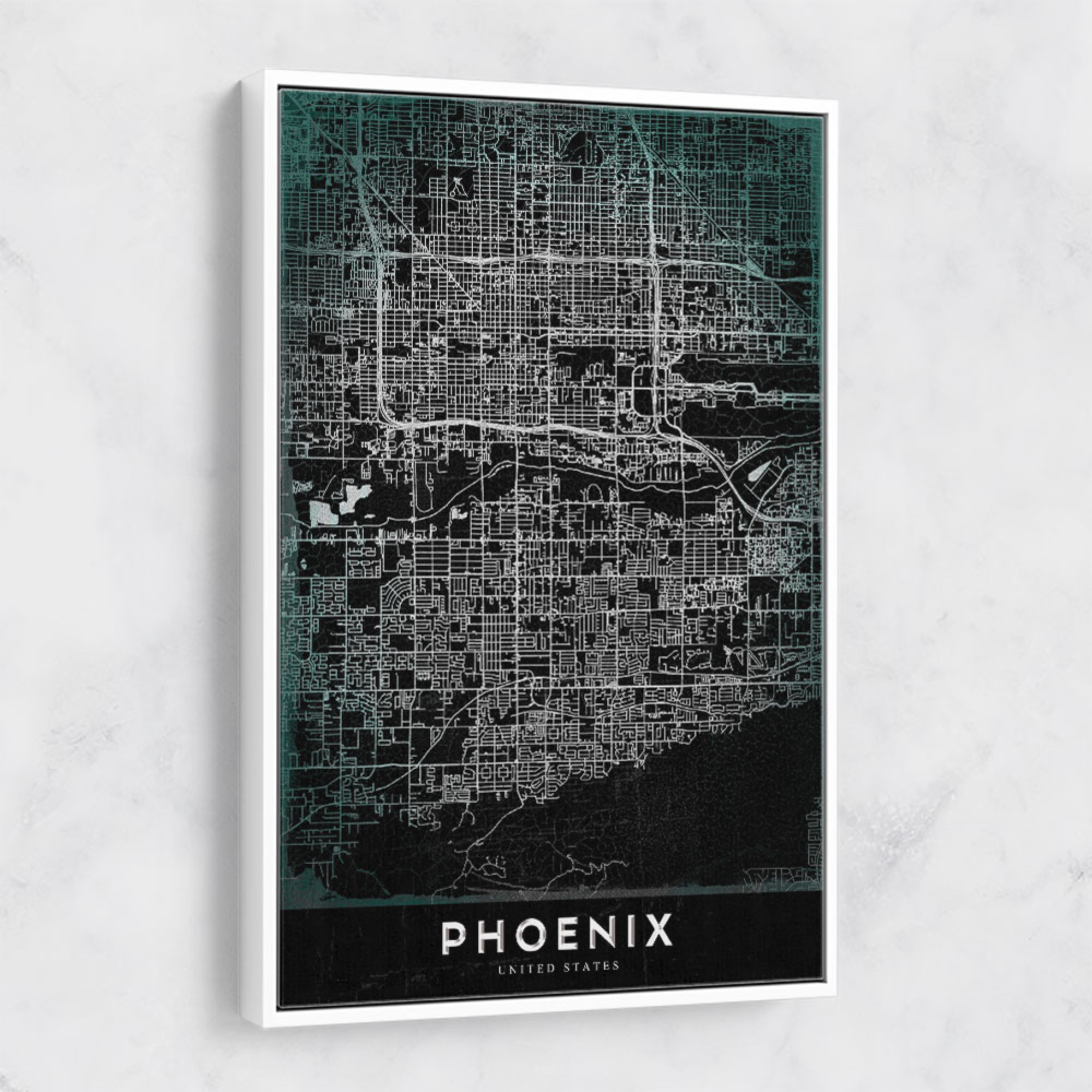 Phoenix Map Wall Art