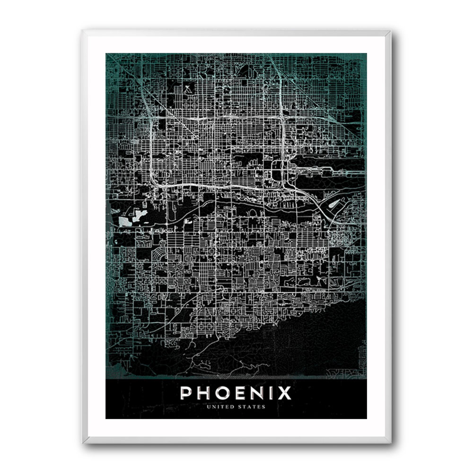 Phoenix Map Wall Art