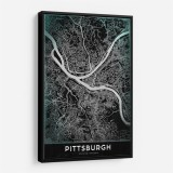 Pittsburgh Map Wall Art