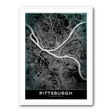 Pittsburgh Map Wall Art