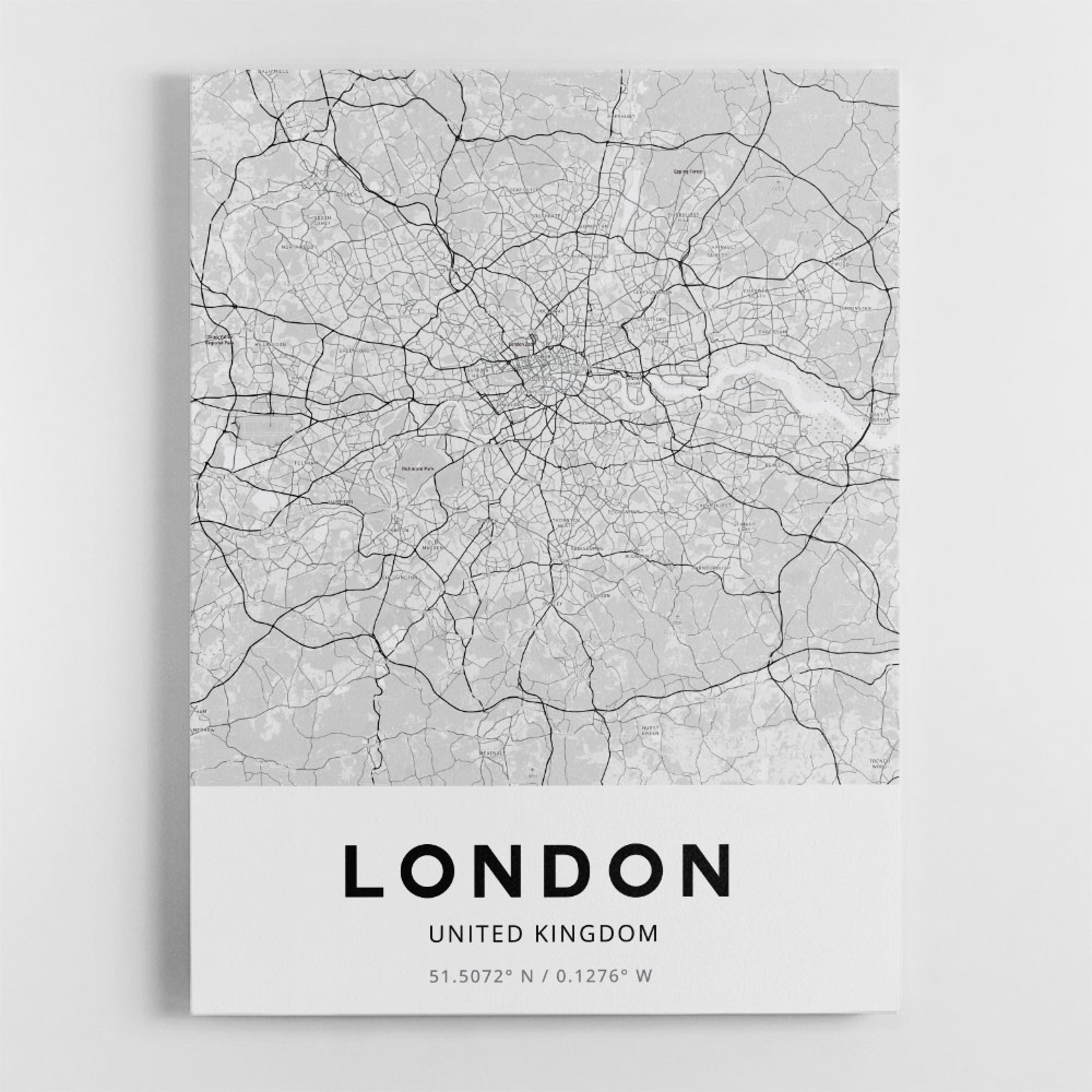 London City Map Wall Art