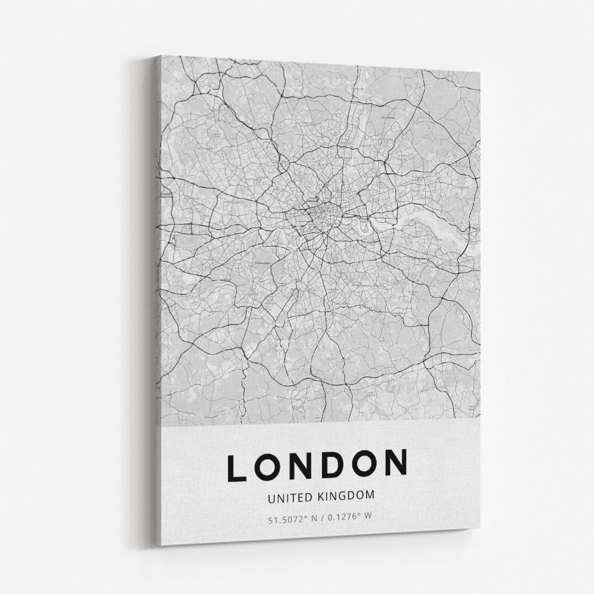 London City Map Wall Art
