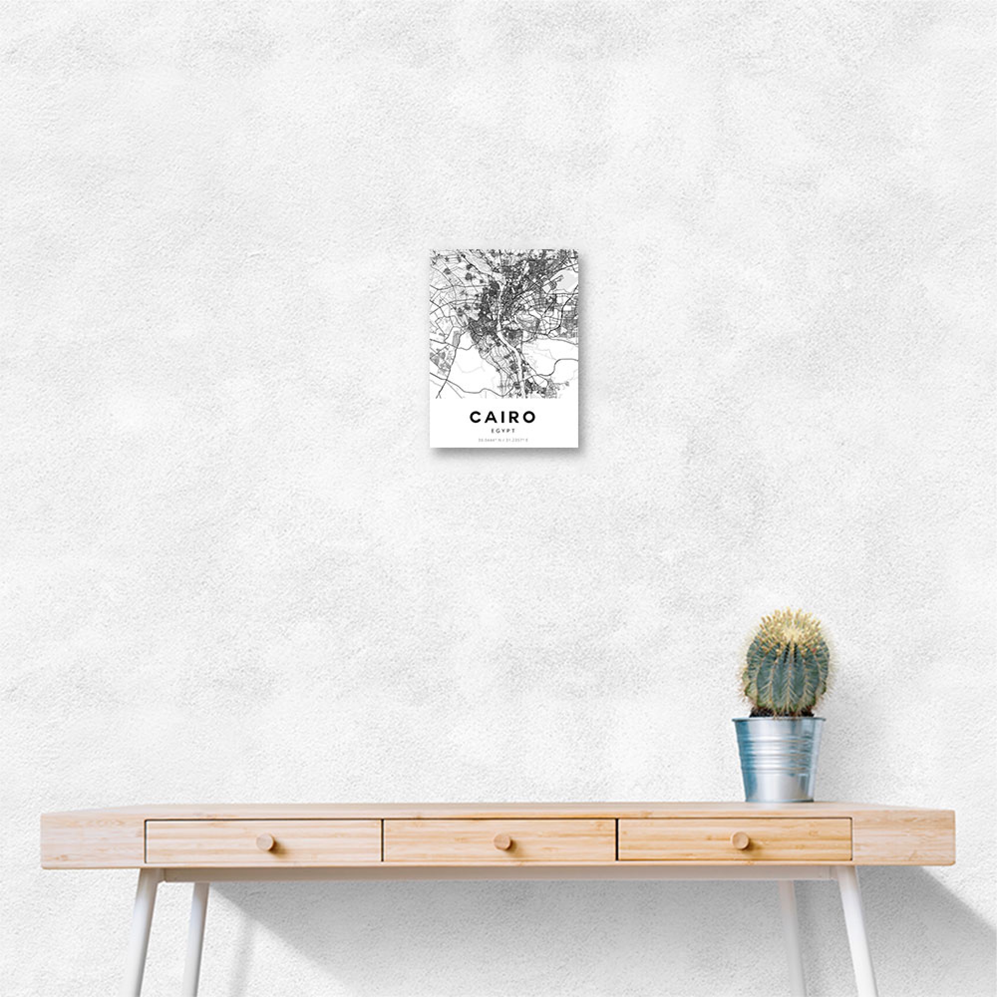 Cairo City Map Wall Art