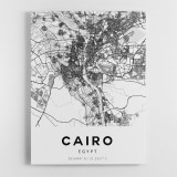 Cairo City Map Wall Art