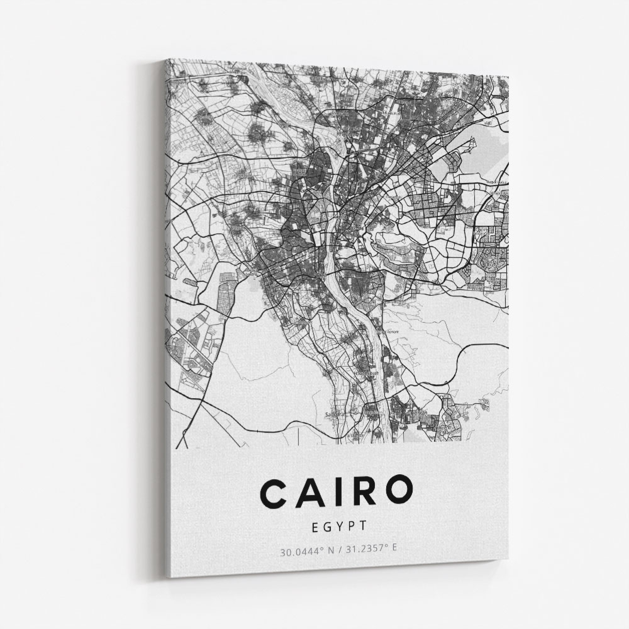 Cairo City Map Wall Art