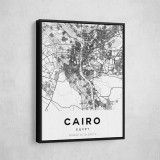 Cairo City Map Wall Art
