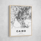 Cairo City Map Wall Art
