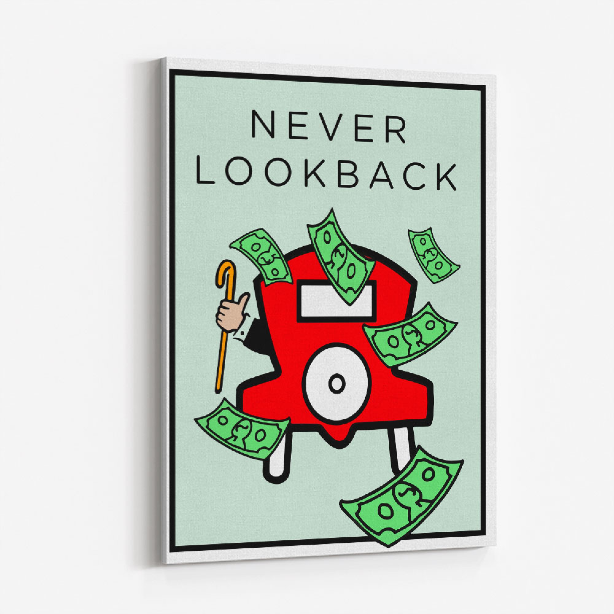Never Look Back Wall Art