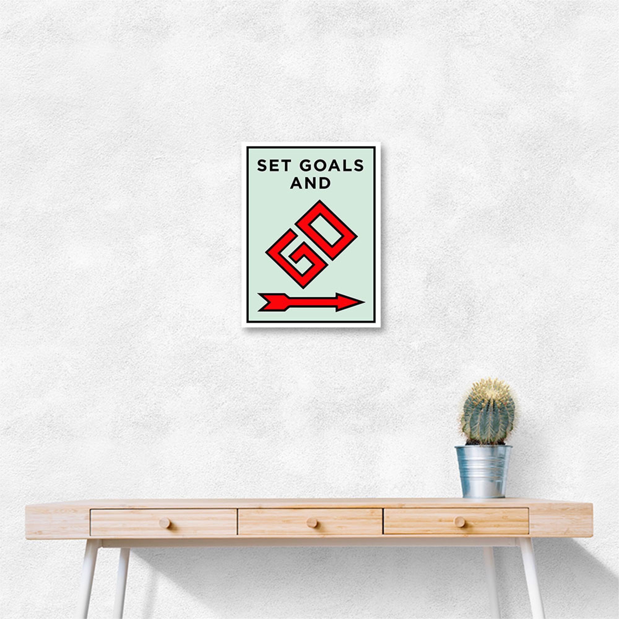 Set Goals Wall Art