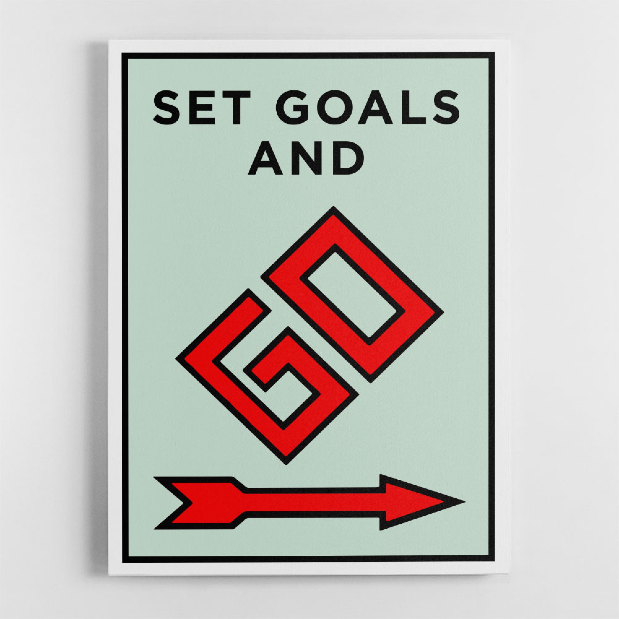 Set Goals Wall Art