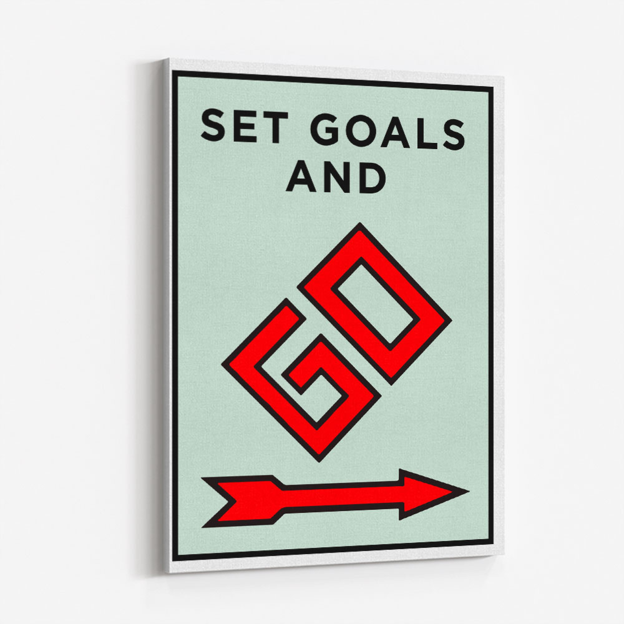 Set Goals Wall Art