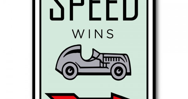 Speed Wins Wall Art