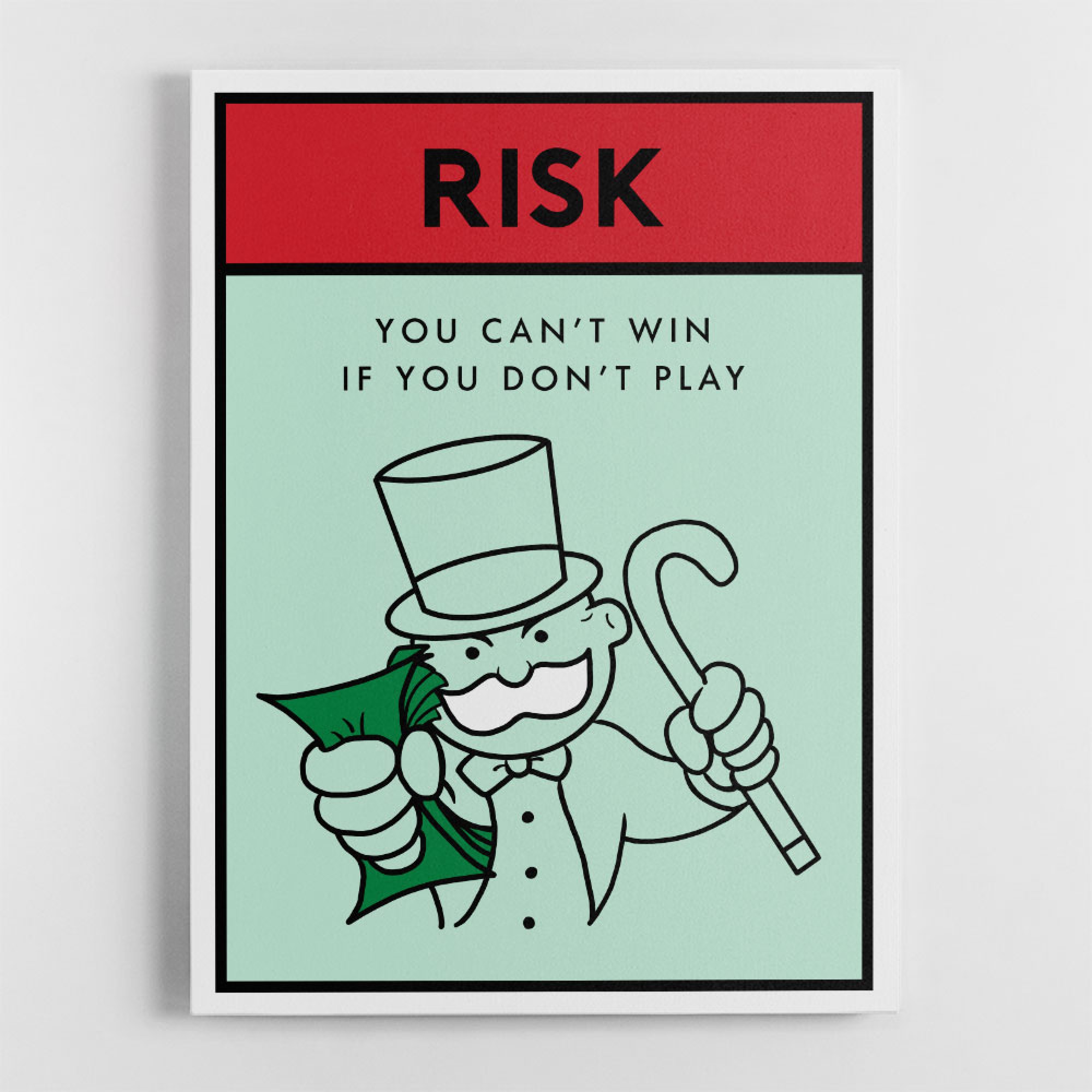 Risk Monopoly Card Wall Art