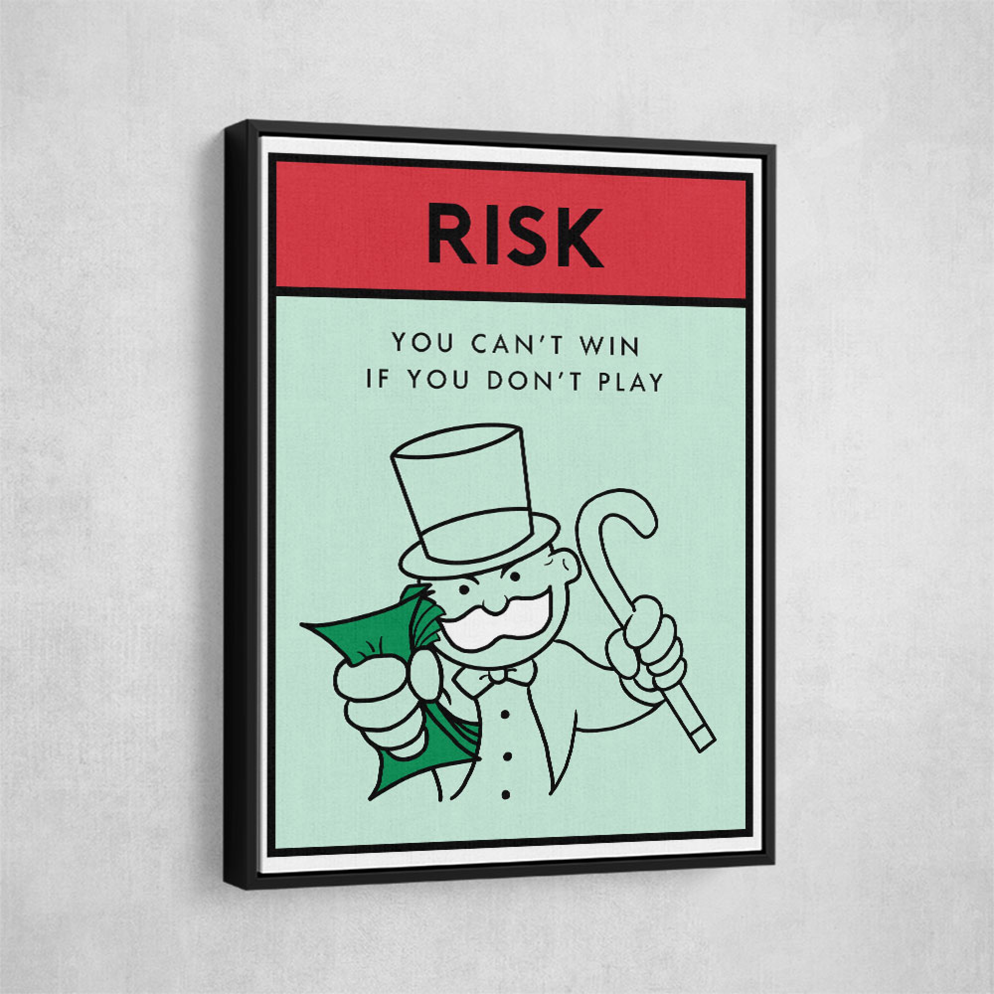 Risk Monopoly Card Wall Art