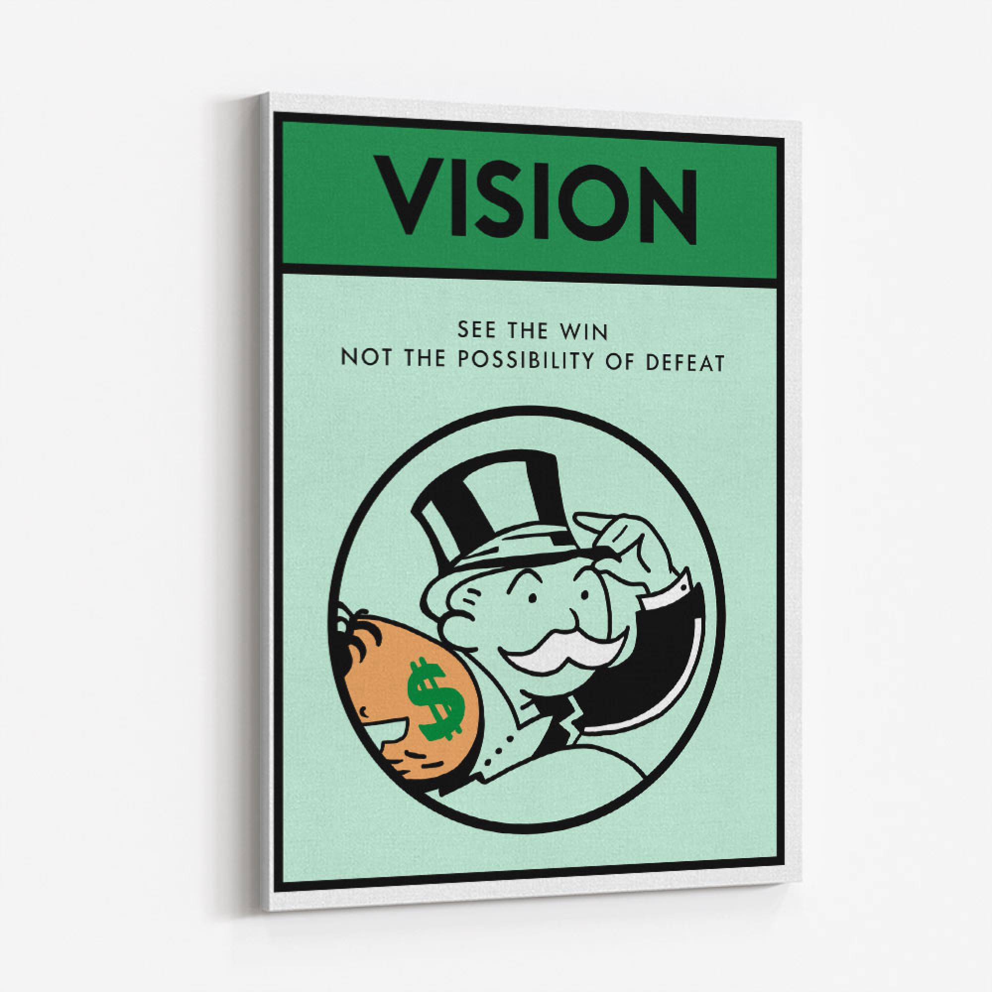 Vision Monopoly Card Wall Art