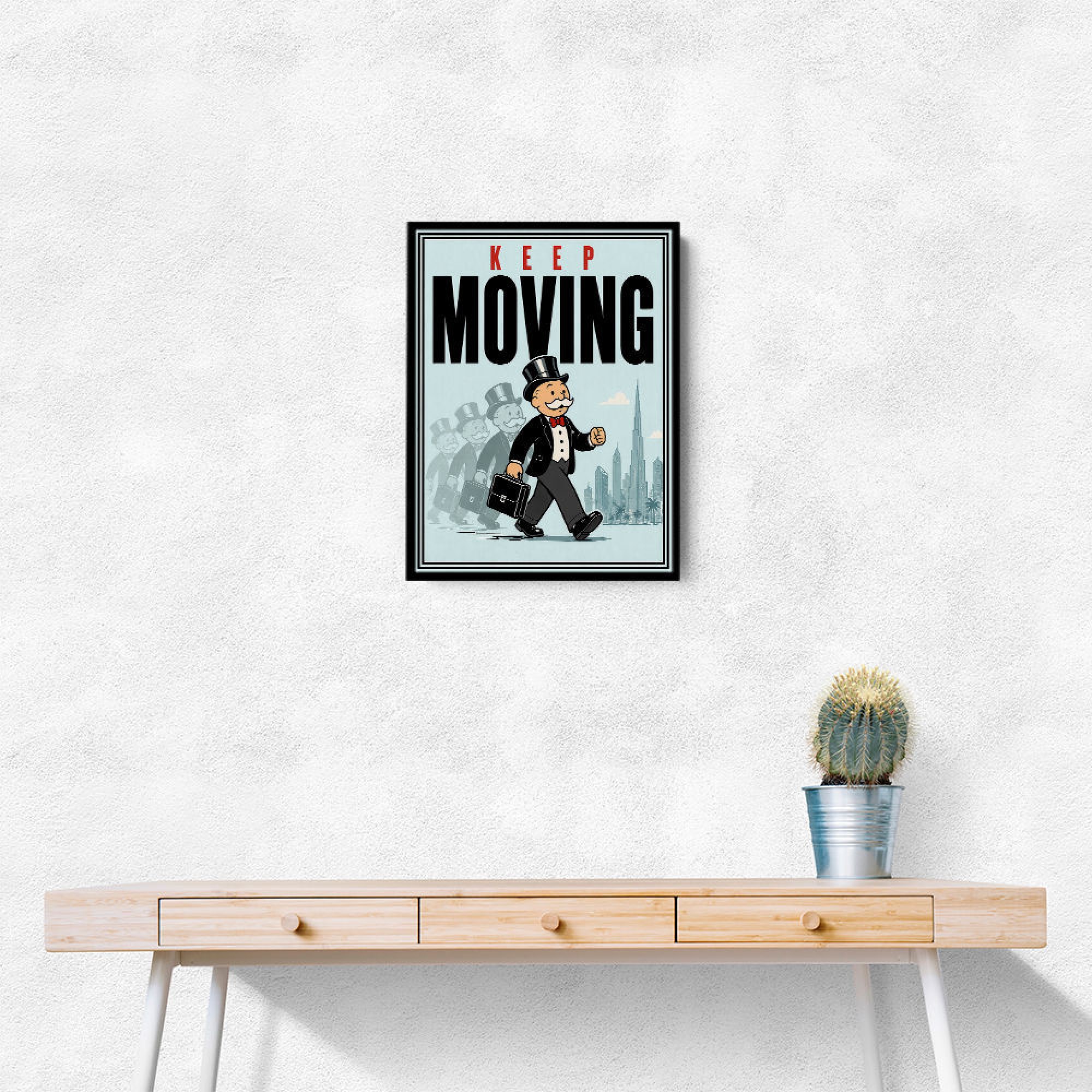Keep Moving Consistency Discipline Wall Art | Motivational Prints UAE