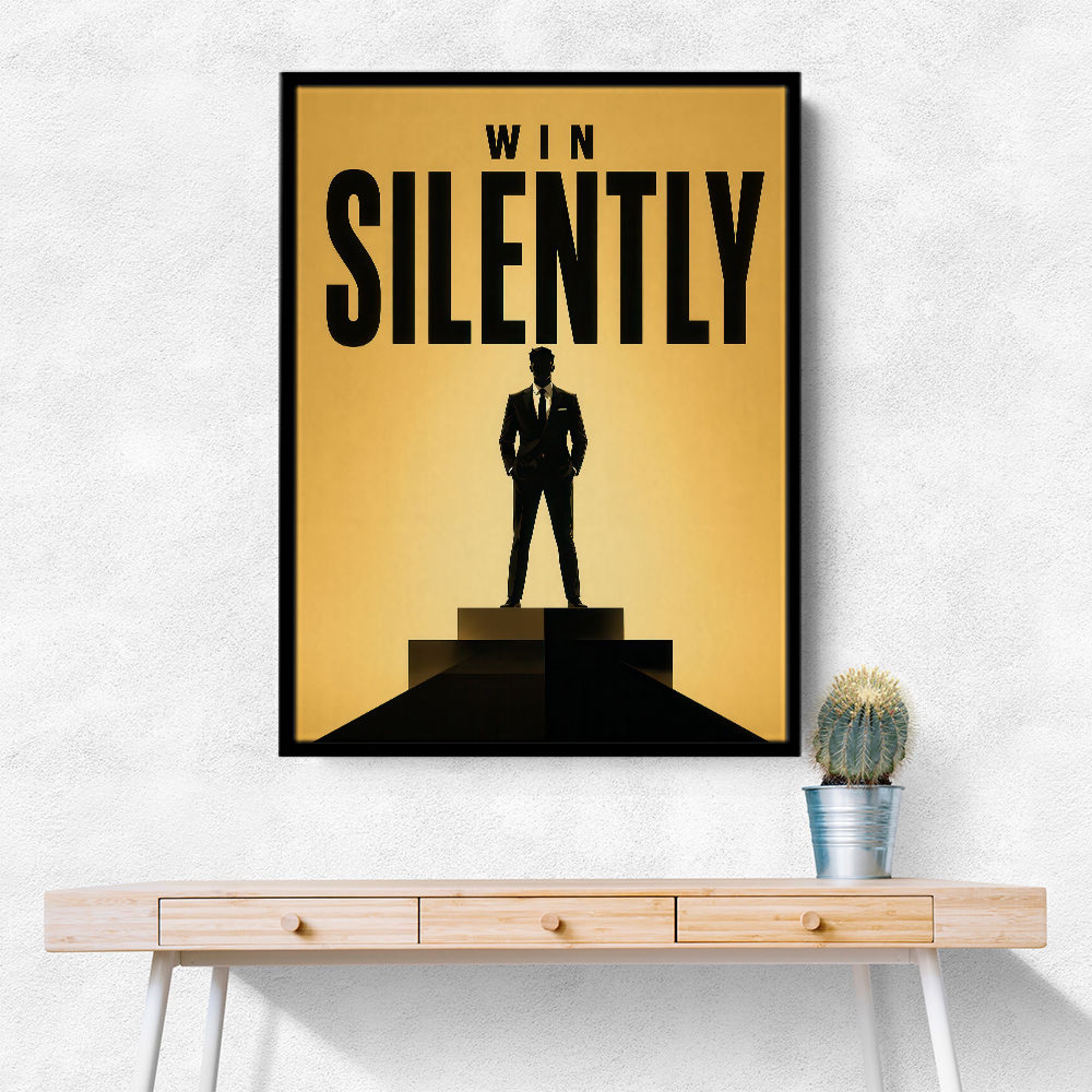 Win Silently Success Mindset Wall Art | Motivational Prints UAE ...