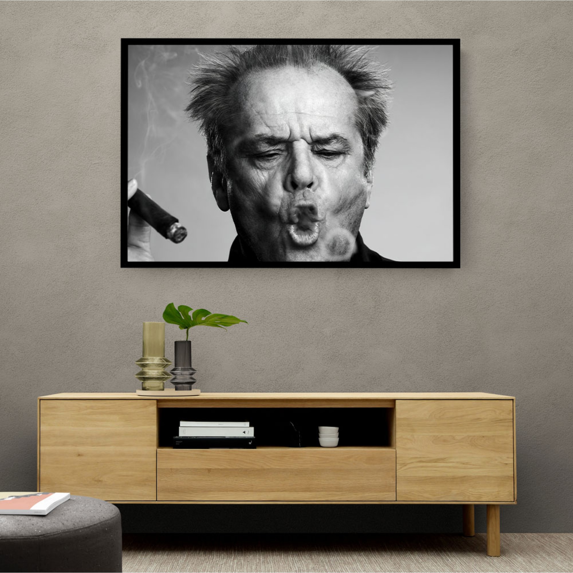 Jack Nicholson Cigar Wall Art
